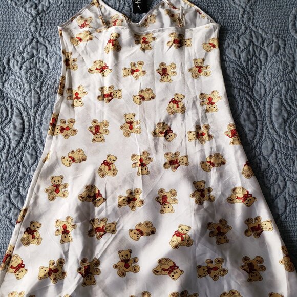 Happie | Intimates & Sleepwear | Happie Satin Teddy Bear Print Chemise ...